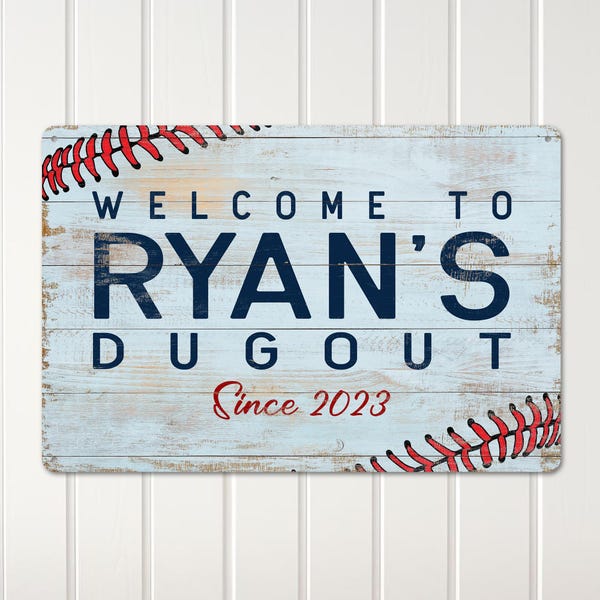 Baseball Dugout Sign - Etsy