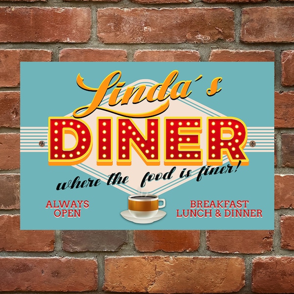 Vintage Diner Sign - Etsy