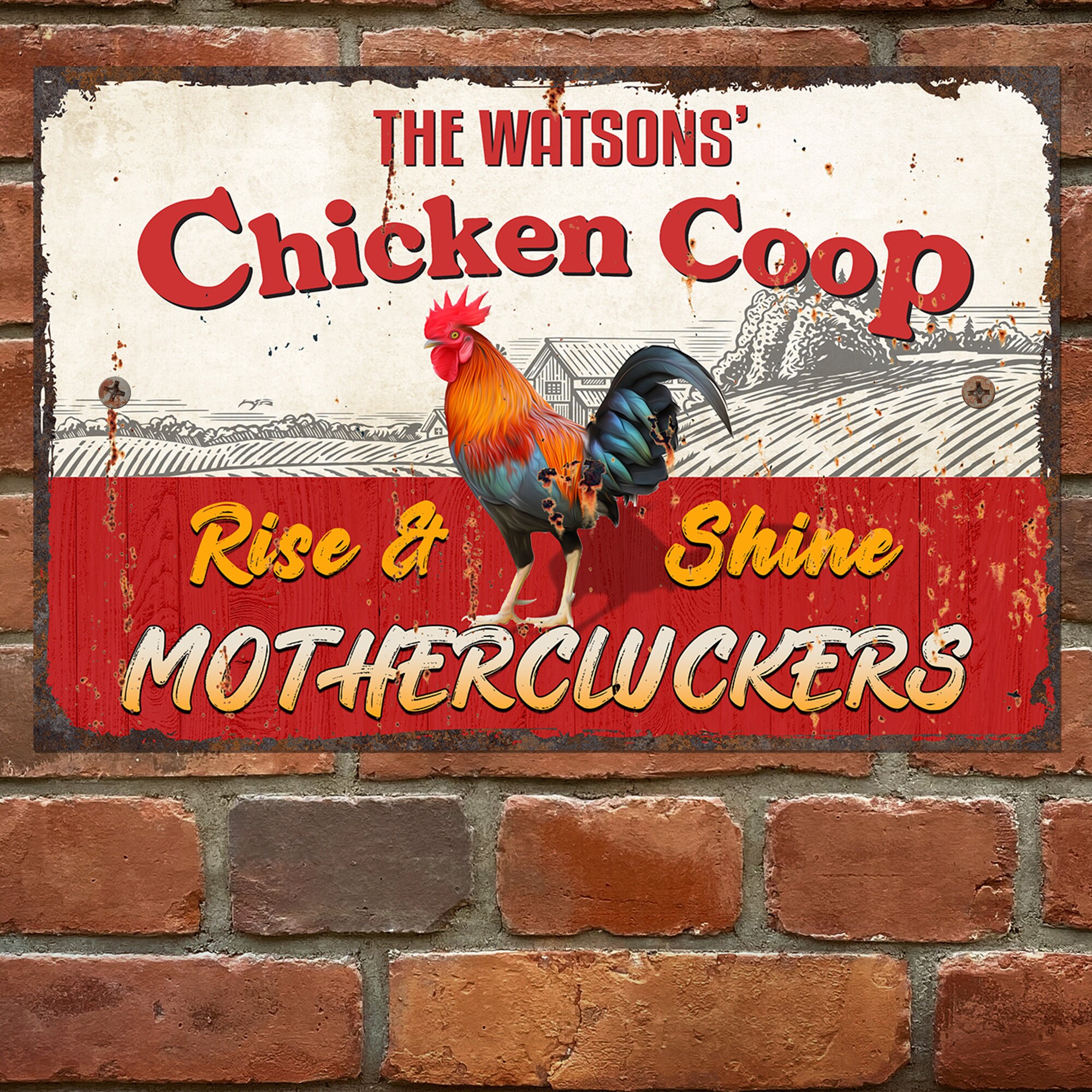 Personalized Chicken Coop Sign Custom Chicken Coop Sign - Etsy