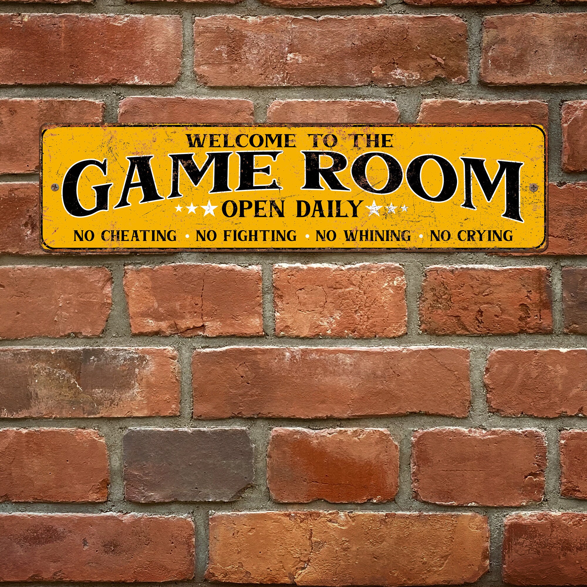 Vintage Game Room Sign Kids' Game Room Decor Sign for - Etsy