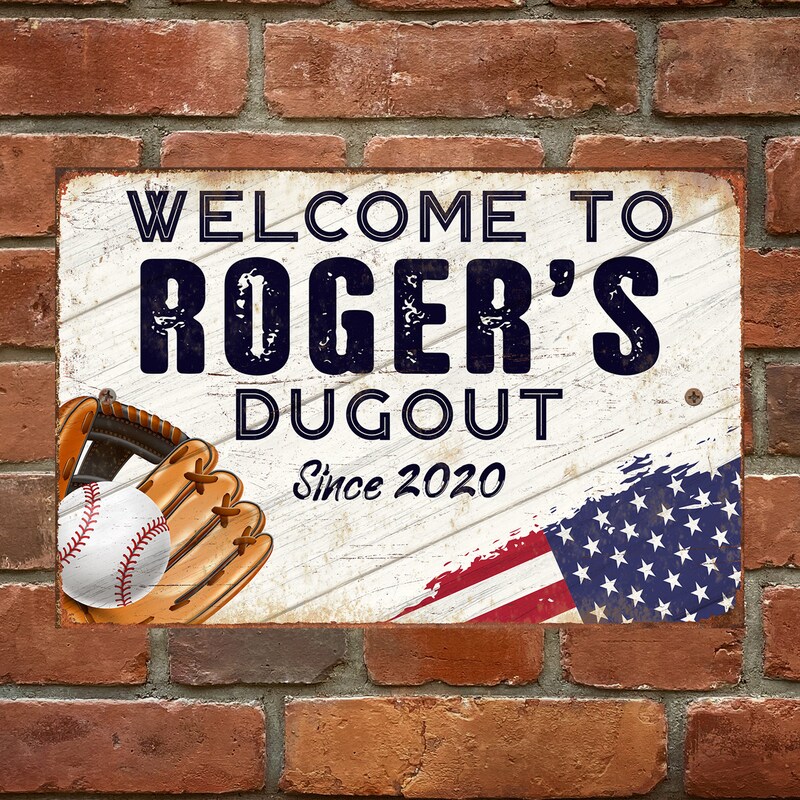 Baseball Dugout Sign - Etsy