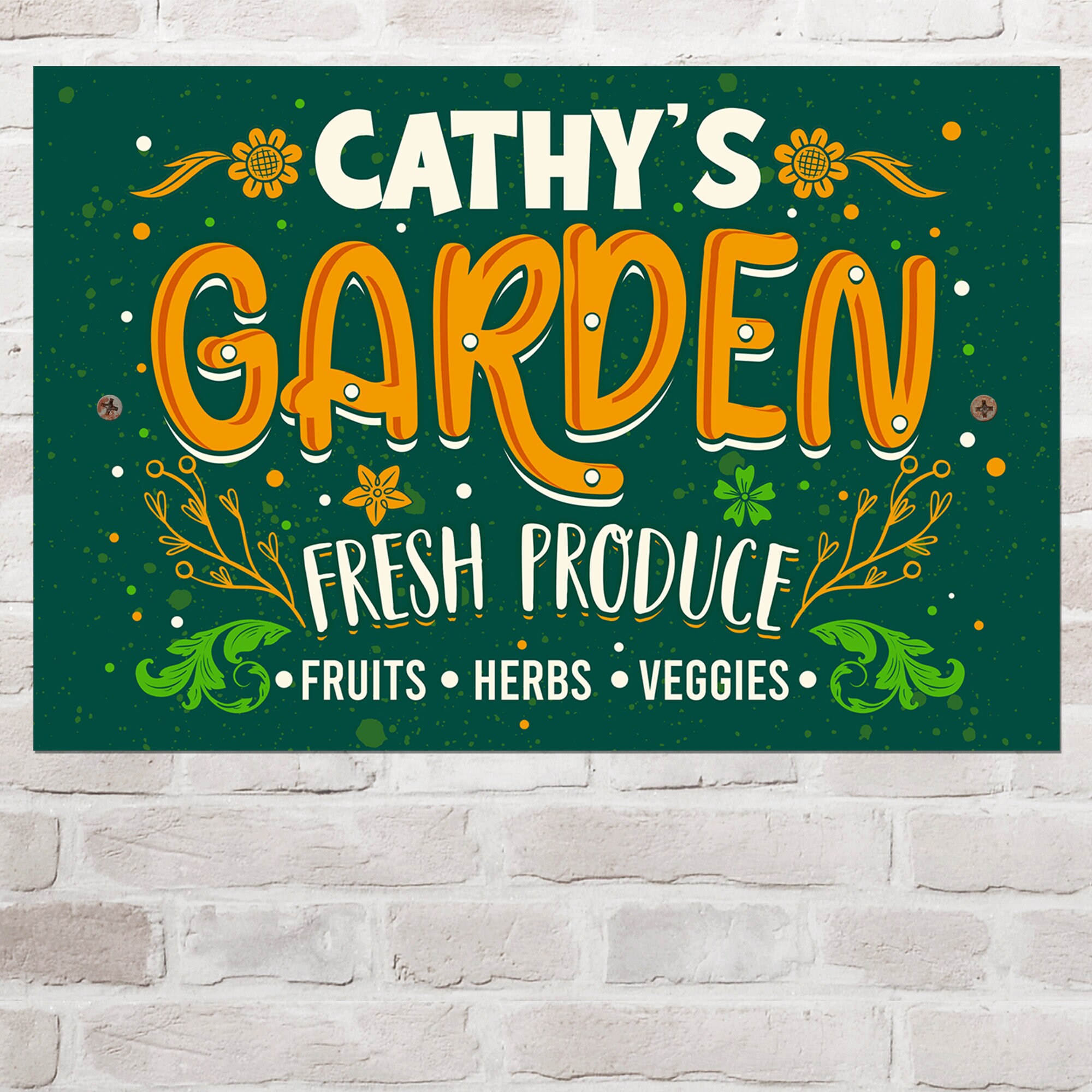 Personalized Metal Garden Sign Custom Garden Sign Gift for - Etsy