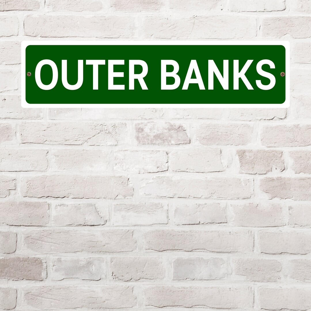 Personalized Outer Banks Sign,; Mancave Décor; Customize With Any City ...