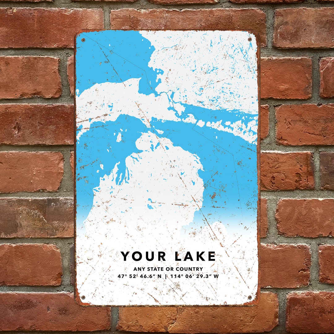 Personalized Lake Sign; Rustic Lake House Decor; Customize With Any ...