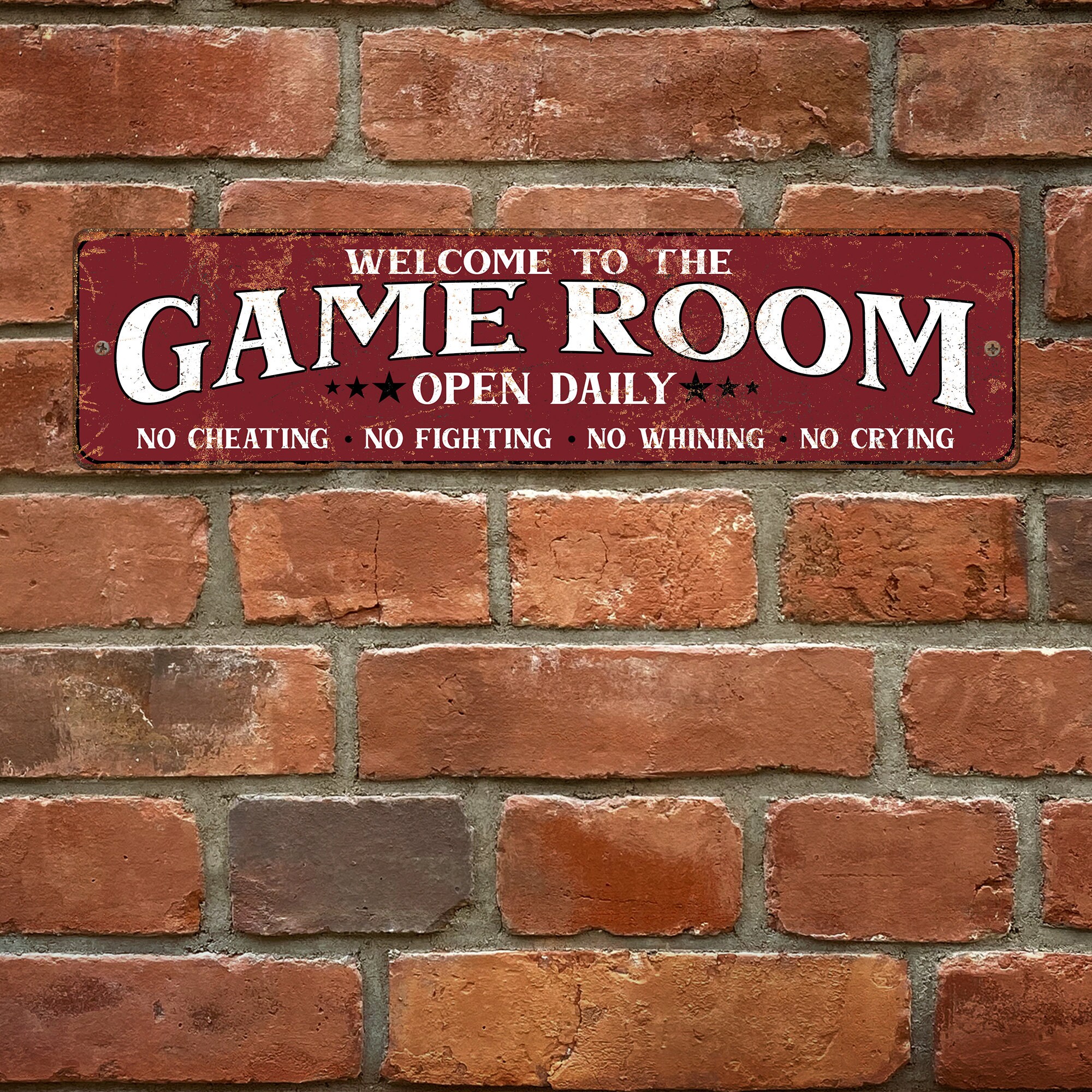 Vintage Game Room Sign Kids' Game Room Decor Sign for - Etsy