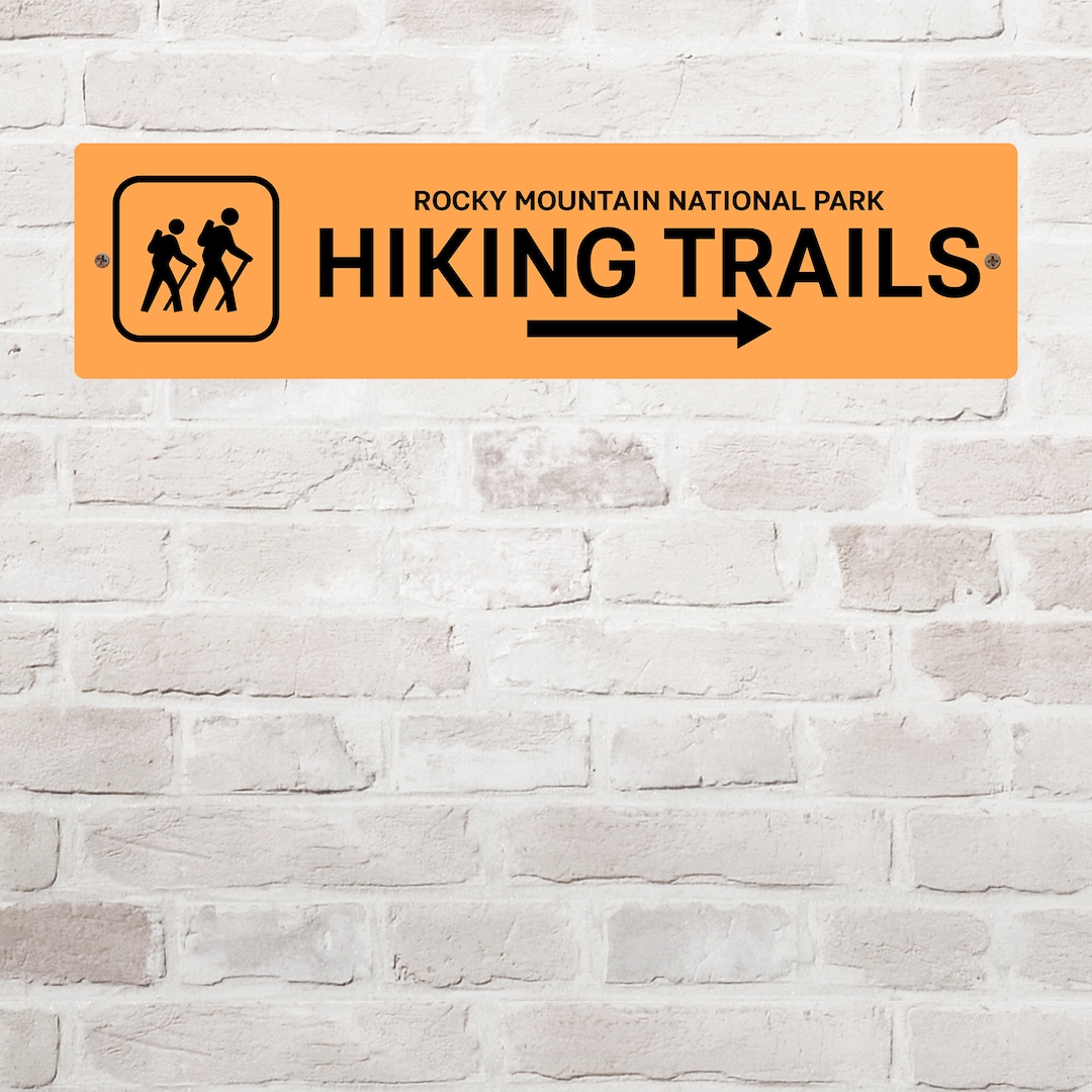 Custom Hiking Trails Sign; Gift for Hikers; Personalize With Any ...