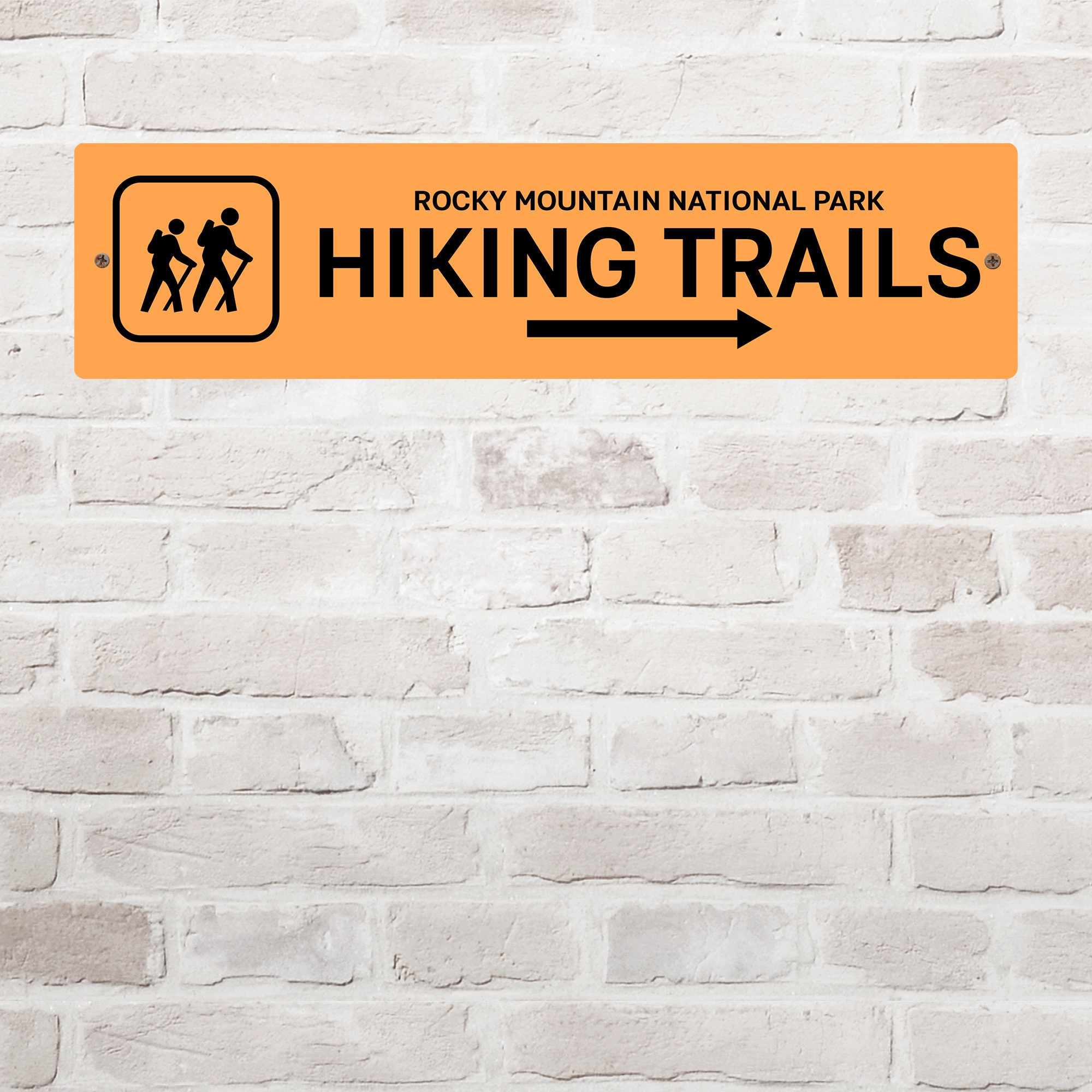 Custom Hiking Trails Sign Gift for Hikers Personalize With Any Location ...