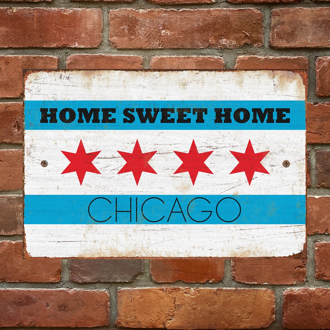 Home Sweet Home Sign Chicago Sign, Personalize With Any City ...