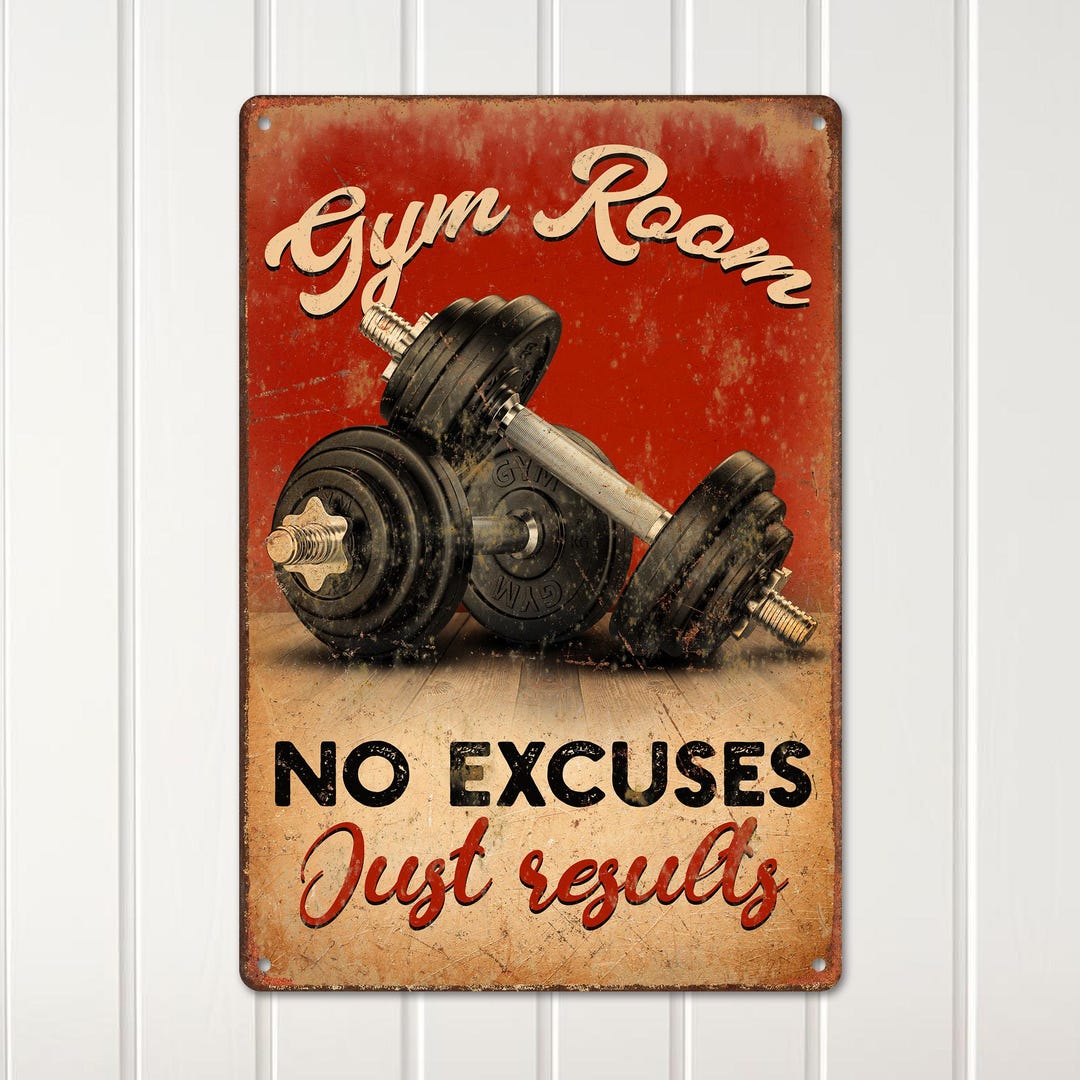 Custom Gym Room Sign – Motivational Wall Art, Fitness Gift for Him ...