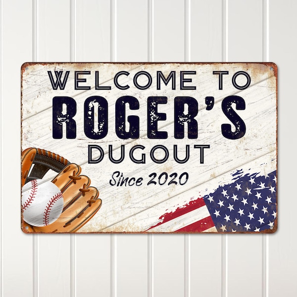 Baseball Dugout Sign - Etsy