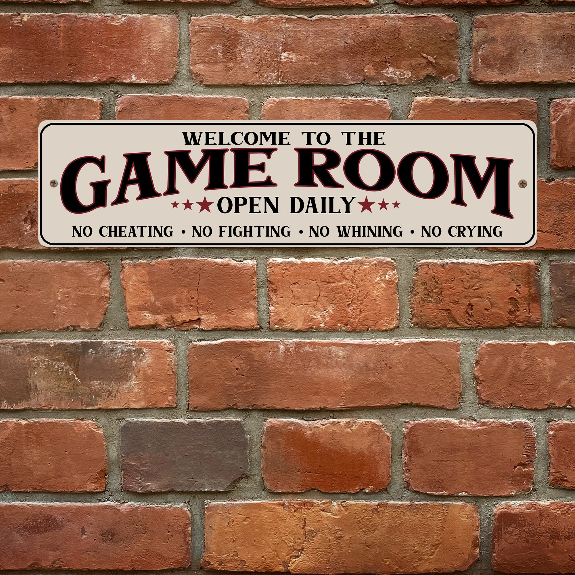 Vintage Game Room Sign Kids' Game Room Decor Sign for - Etsy