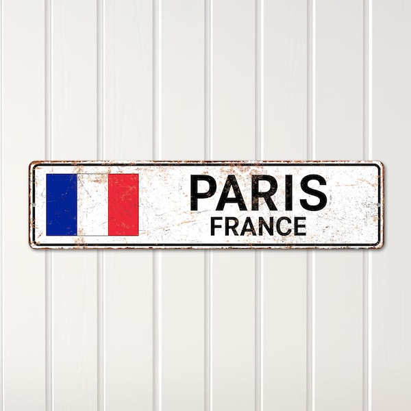Paris Street Sign - Etsy