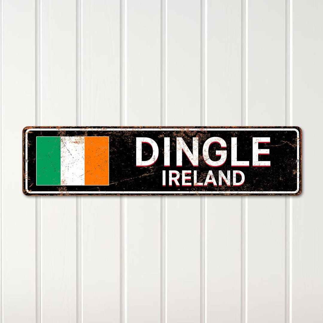 Personalized Dingle Ireland Metal Sign: Custom Irish City Art - Etsy