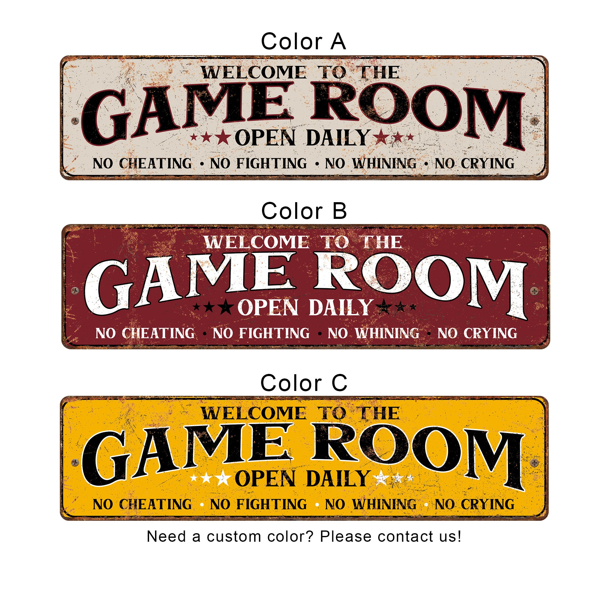 Vintage Game Room Sign Kids' Game Room Decor Sign for - Etsy