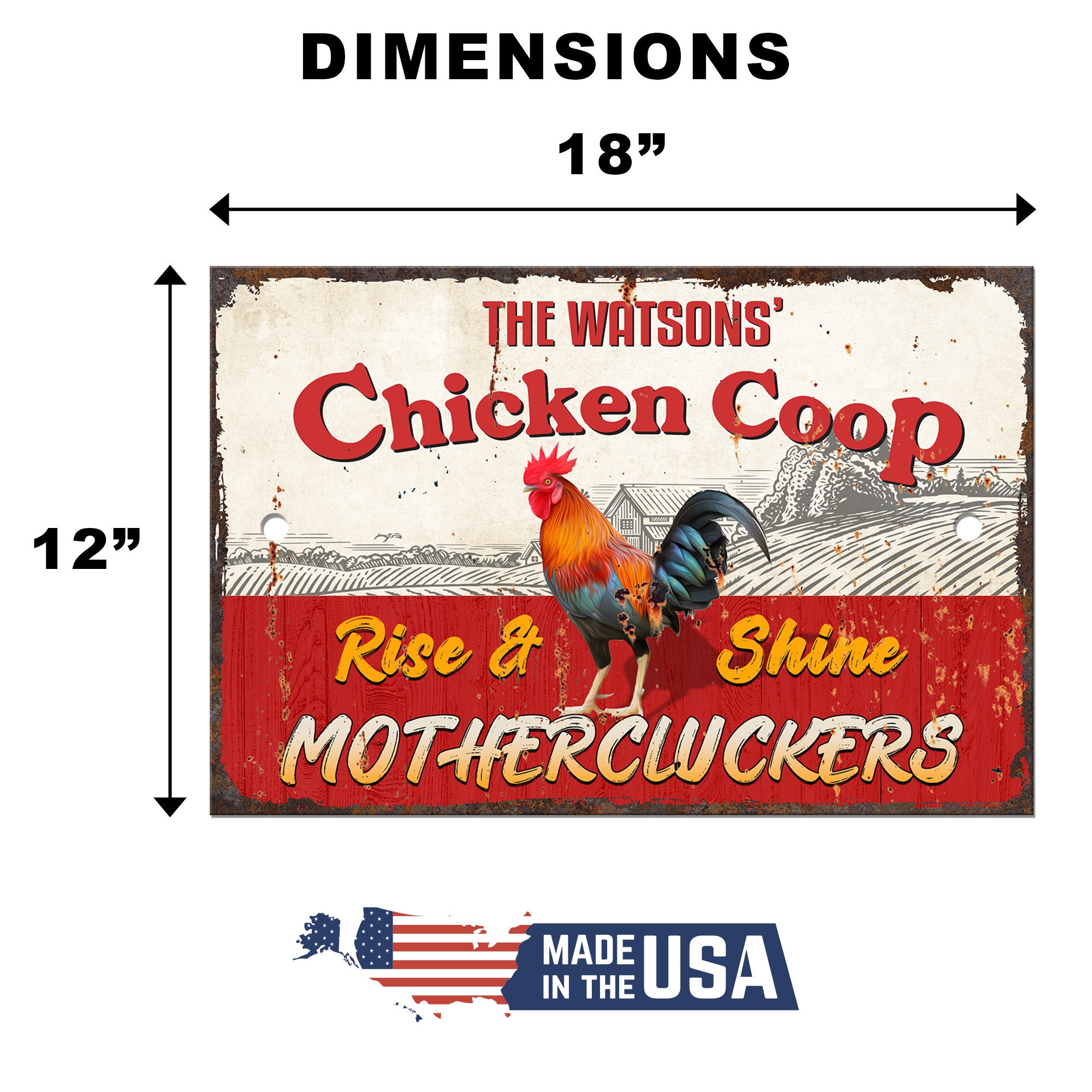Personalized Chicken Coop Sign Custom Chicken Coop Sign - Etsy