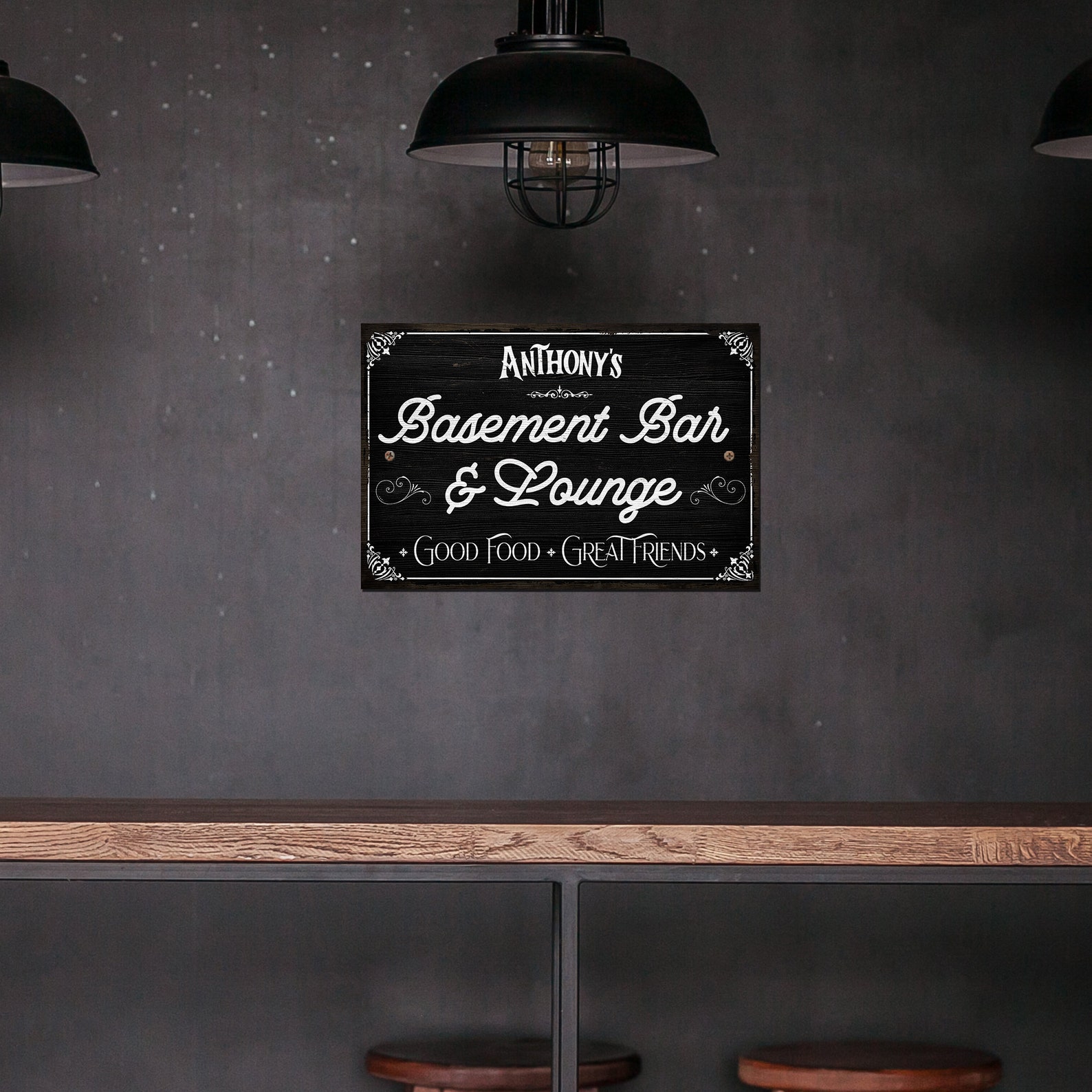 Personalized Bar Sign Custom Bar Sign for Home Sign for - Etsy