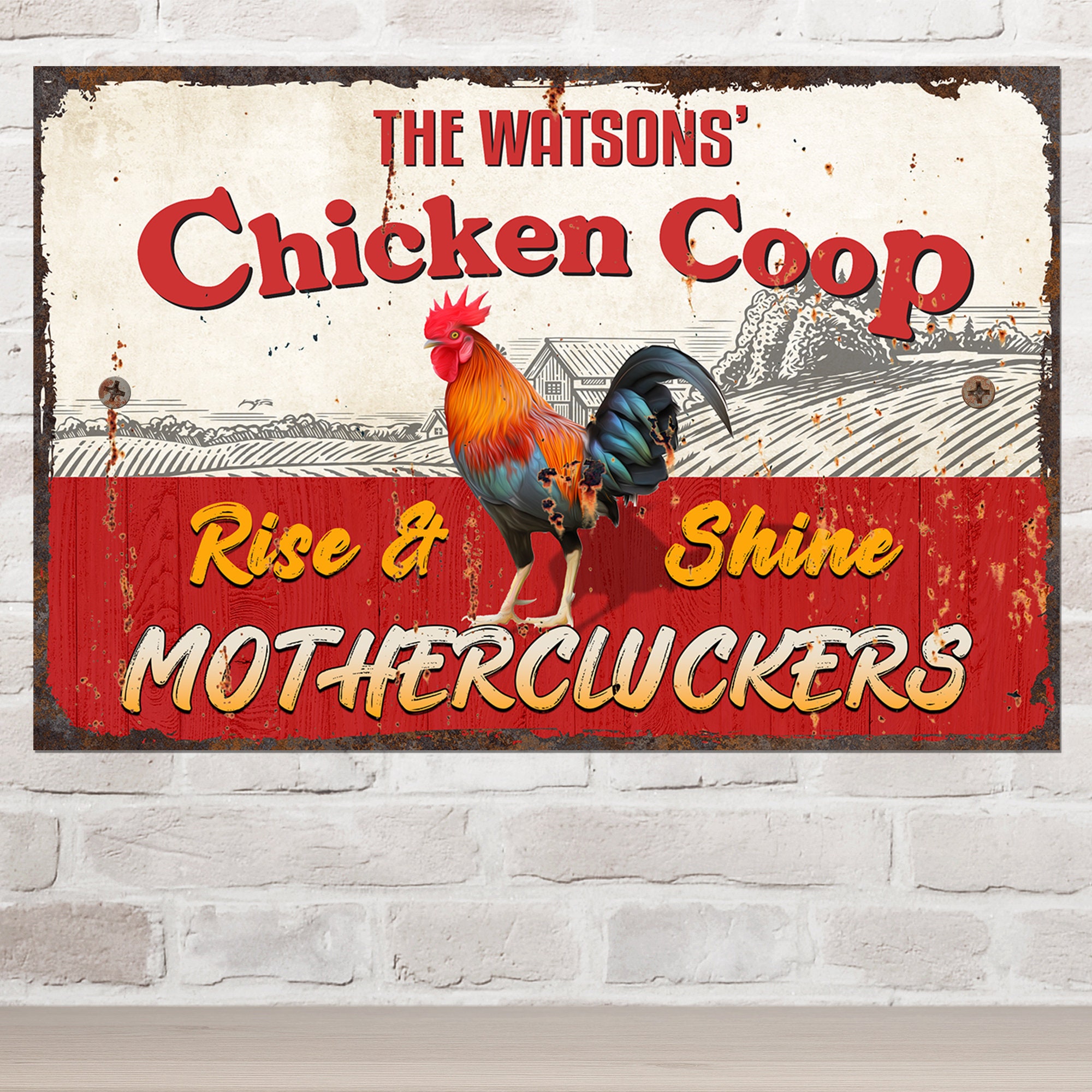 Personalized Chicken Coop Sign Custom Chicken Coop Sign - Etsy