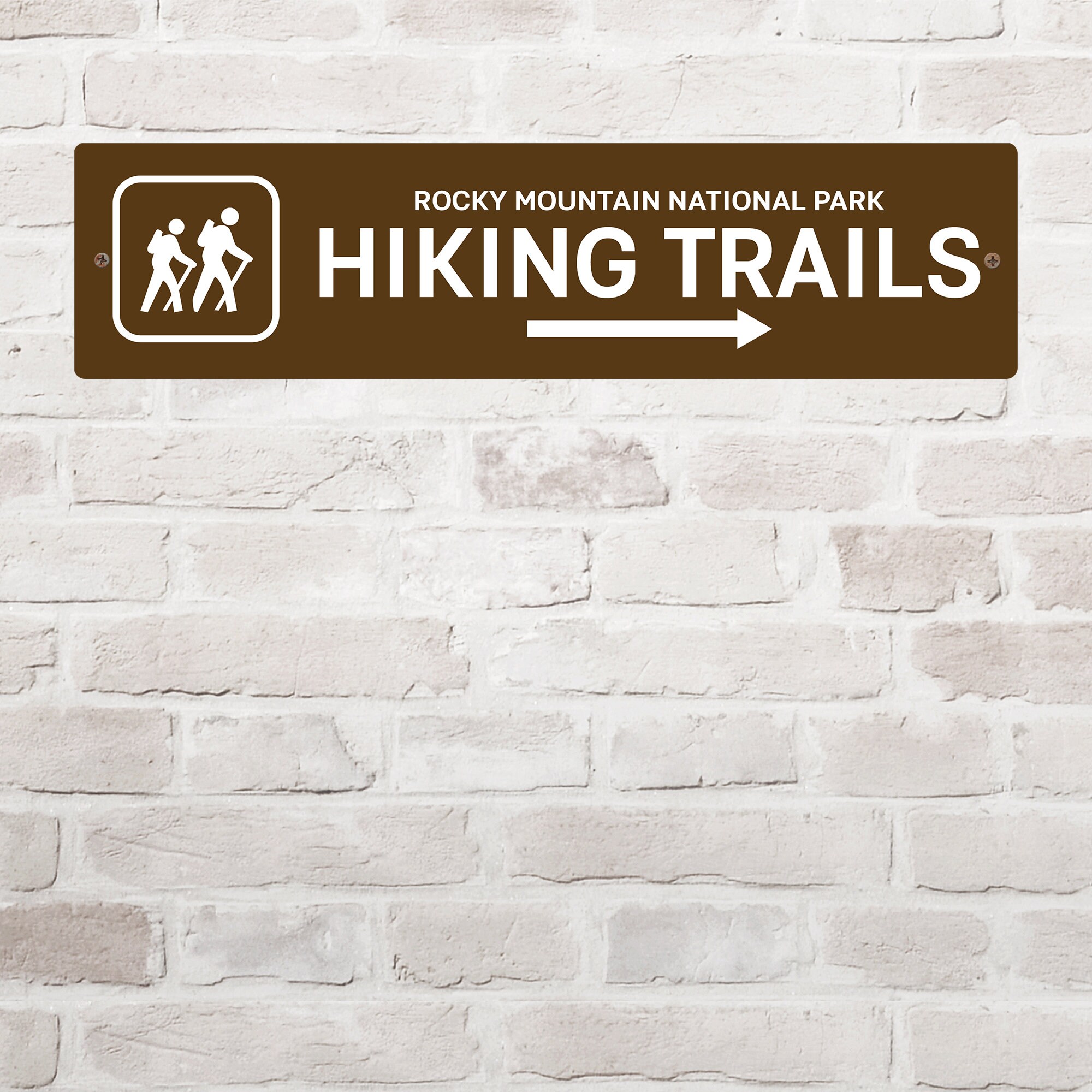 Custom Hiking Trails Sign Gift for Hikers Personalize With Any Location ...