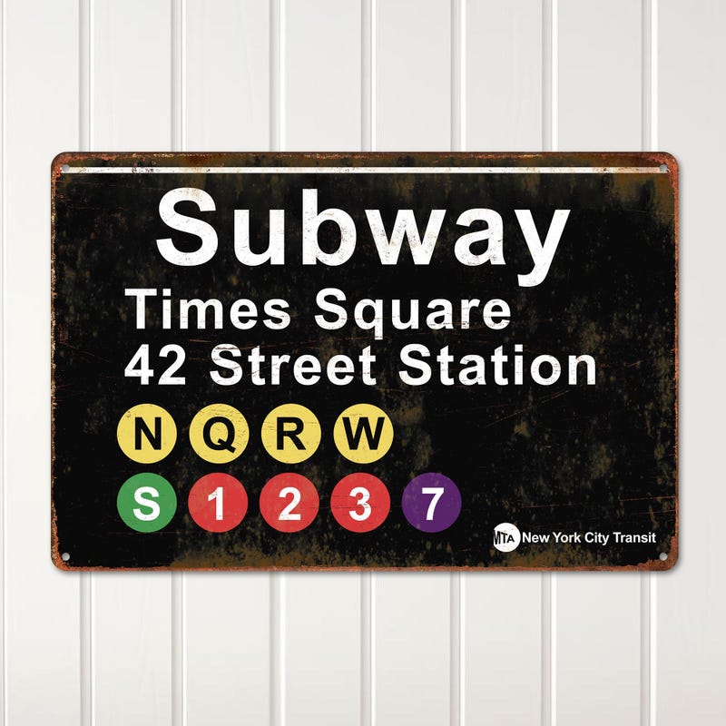 New York Subway Sign Custom - Etsy