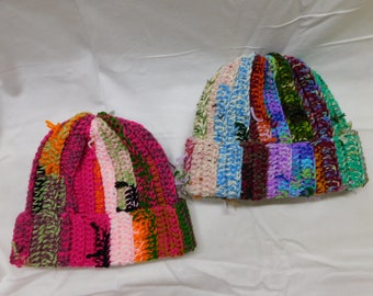 Crochet Scrap Beanie - Etsy