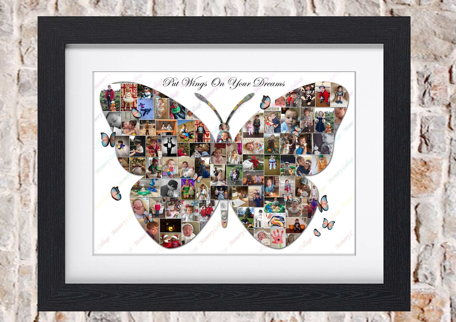 Butterfly Photo Collage Wall Art Home Decor Digital Printable - Etsy