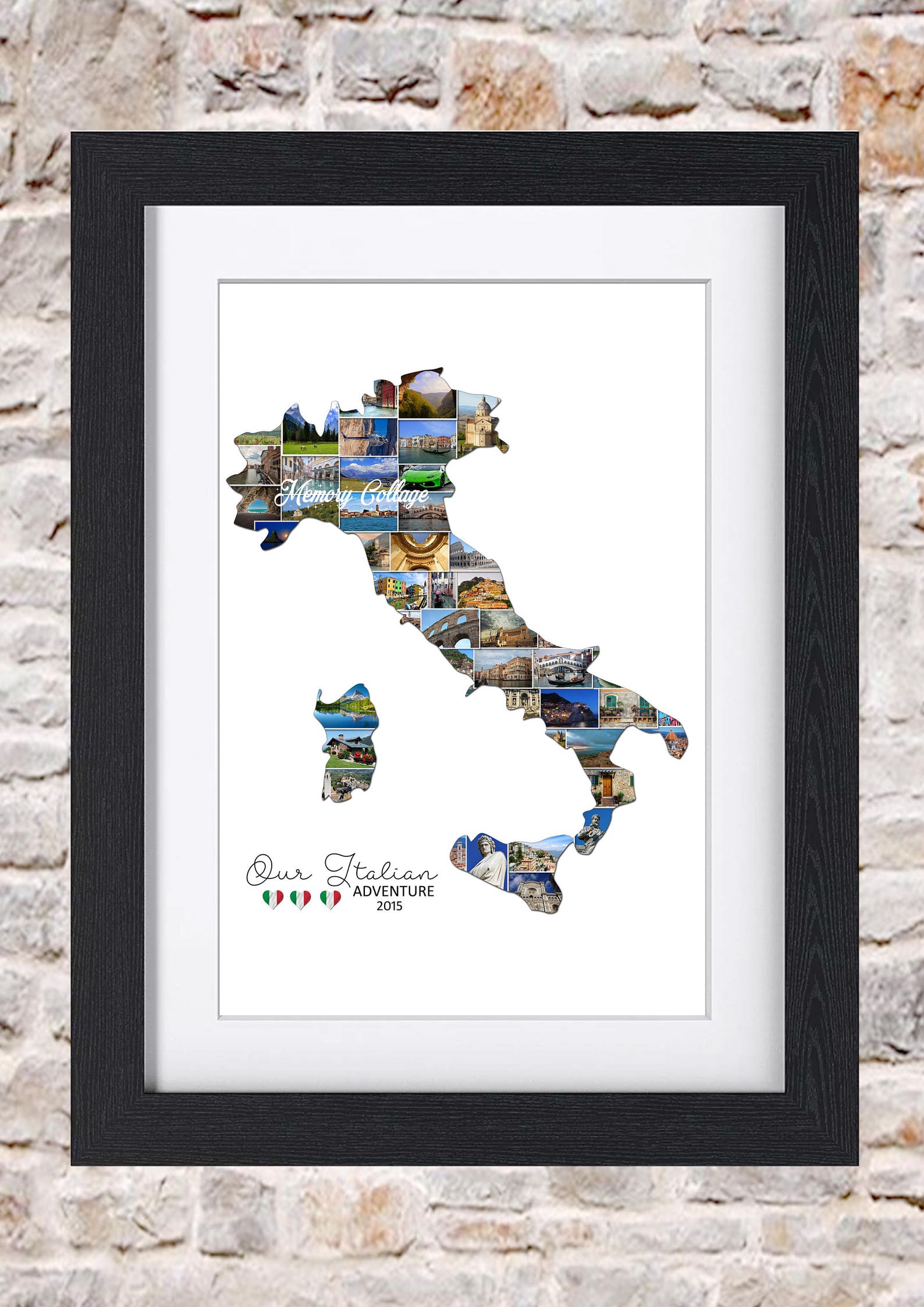 Location Travel Destination Holiday Photo Collage Wall Art Home Decor ...