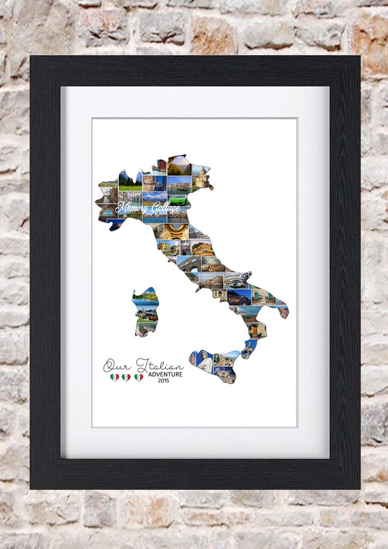 Location Travel Destination Holiday Photo Collage Wall Art Home Decor ...