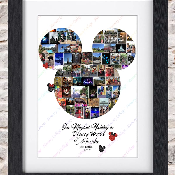 Mickey Mouse Photo Collage Template - Etsy