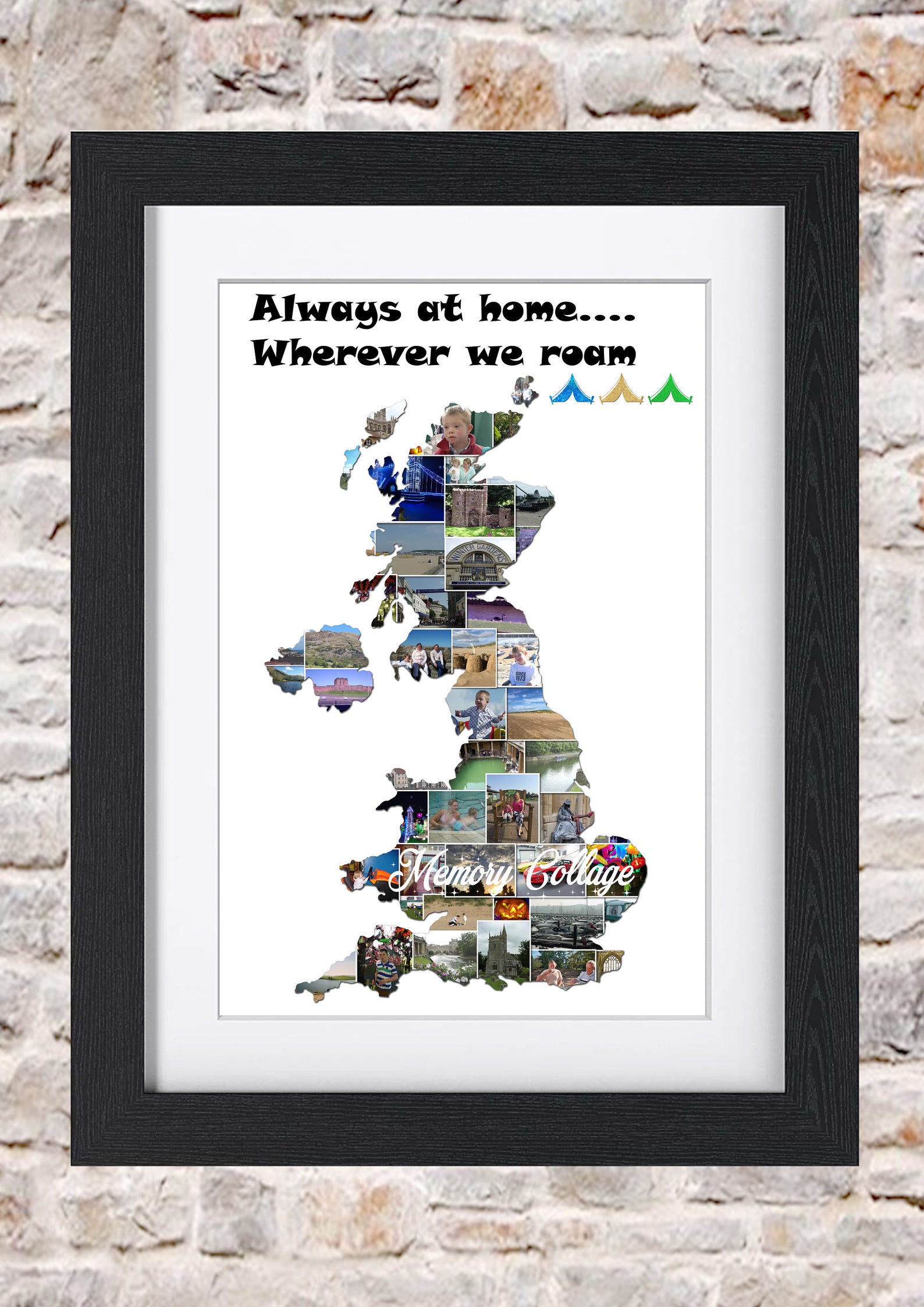 Location Travel Destination Holiday Photo Collage Wall Art Home Decor ...