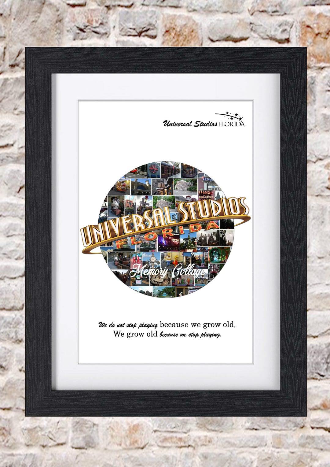 Universal Studios Globe Photo Collage Wall Art Home Decor Digital ...