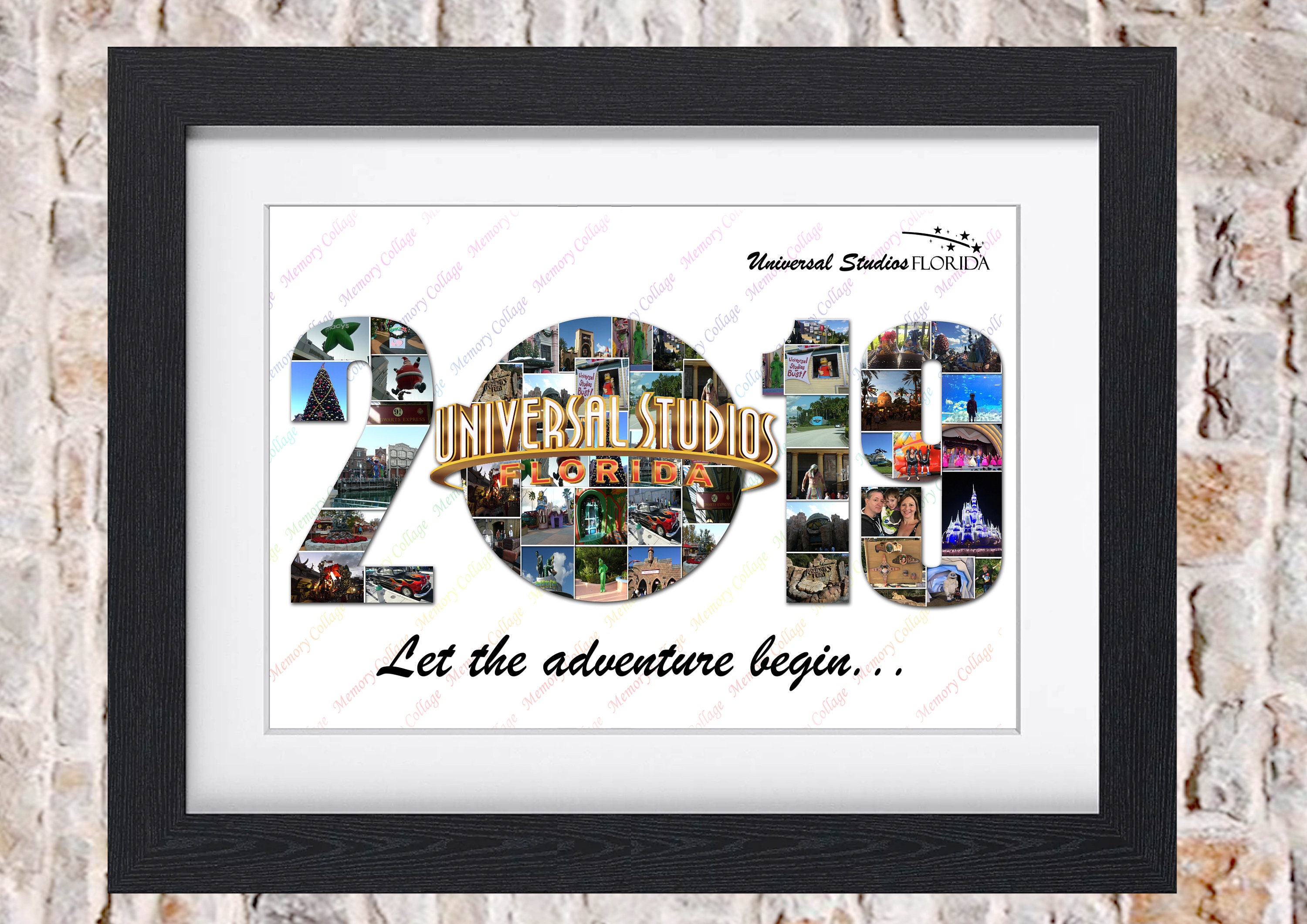 Universal Studios Year Photo Collage Wall Art Home Decor | Etsy