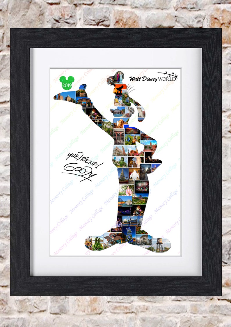 Goofy Disney Photo Collage Wall Art Home Decor Digital - Etsy