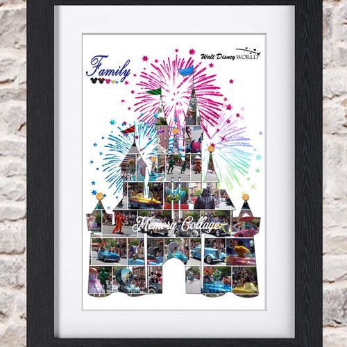 Shooting Star Castle Photo Collage Wall Art Home Decor Digital - Etsy