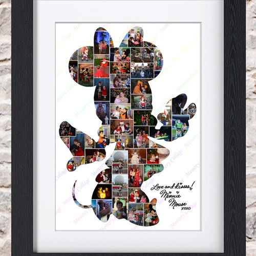 Minnie Mouse Shoes Inspired Disney Photo Collage Wall Art Home - Etsy