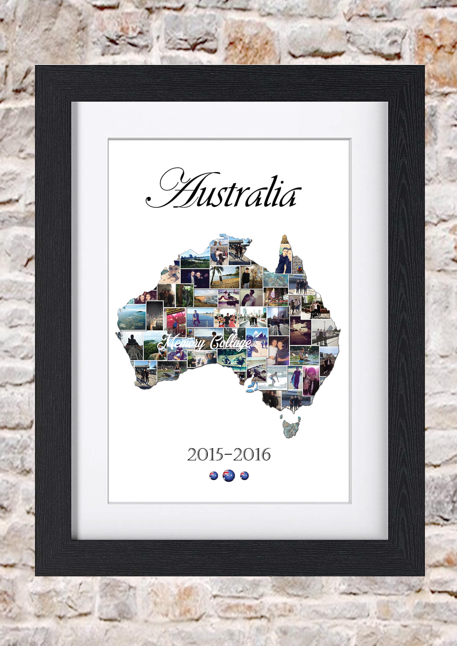 Location Travel Destination Holiday Photo Collage Wall Art - Etsy UK