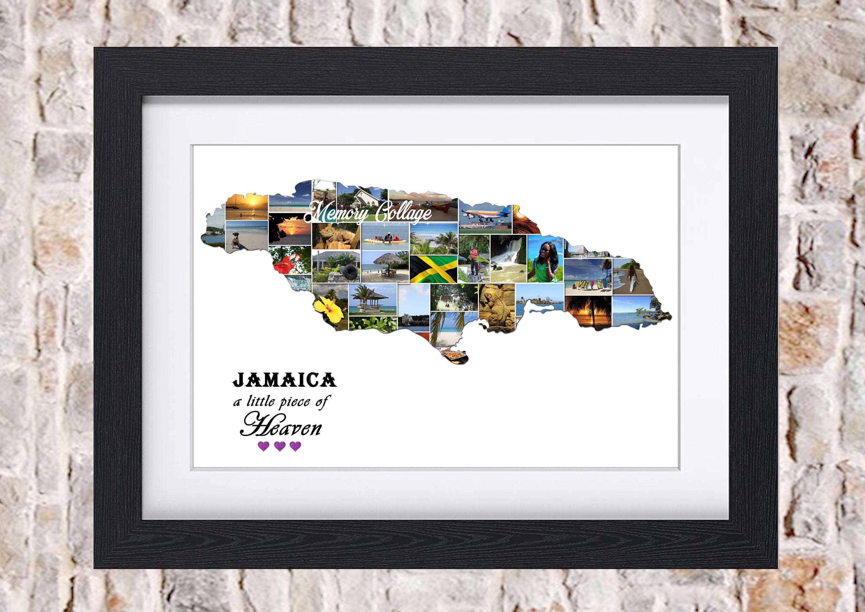 Location Travel Destination Holiday Photo Collage Wall Art Home Decor ...