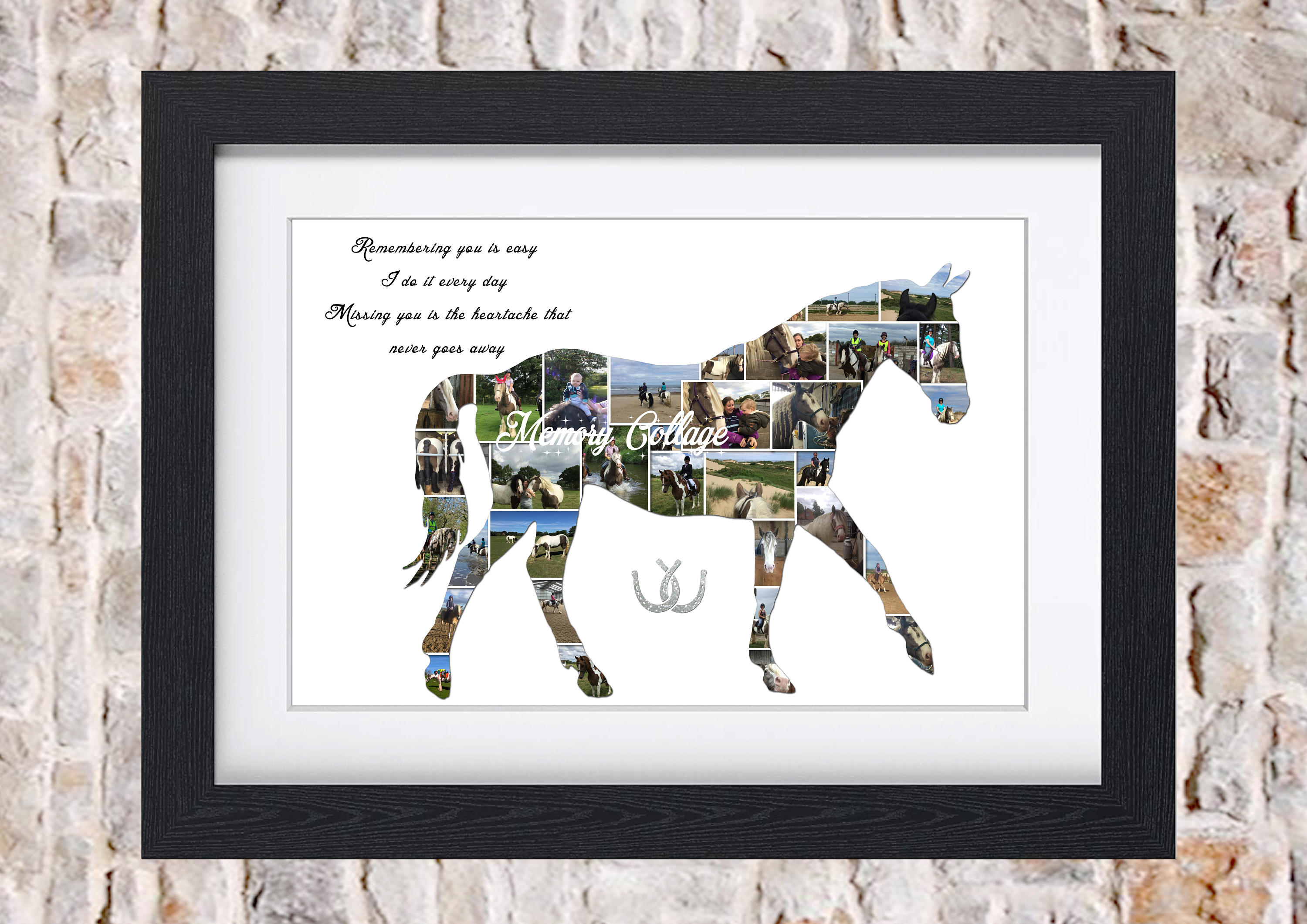 Horse Equestrian Horse Riding Dressage Photo Collage Wall Art | Etsy