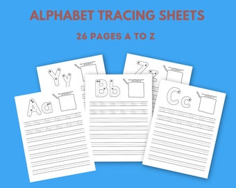 Printable Alphabet Letter Tracing Activities: Worksheets, A to Z ...