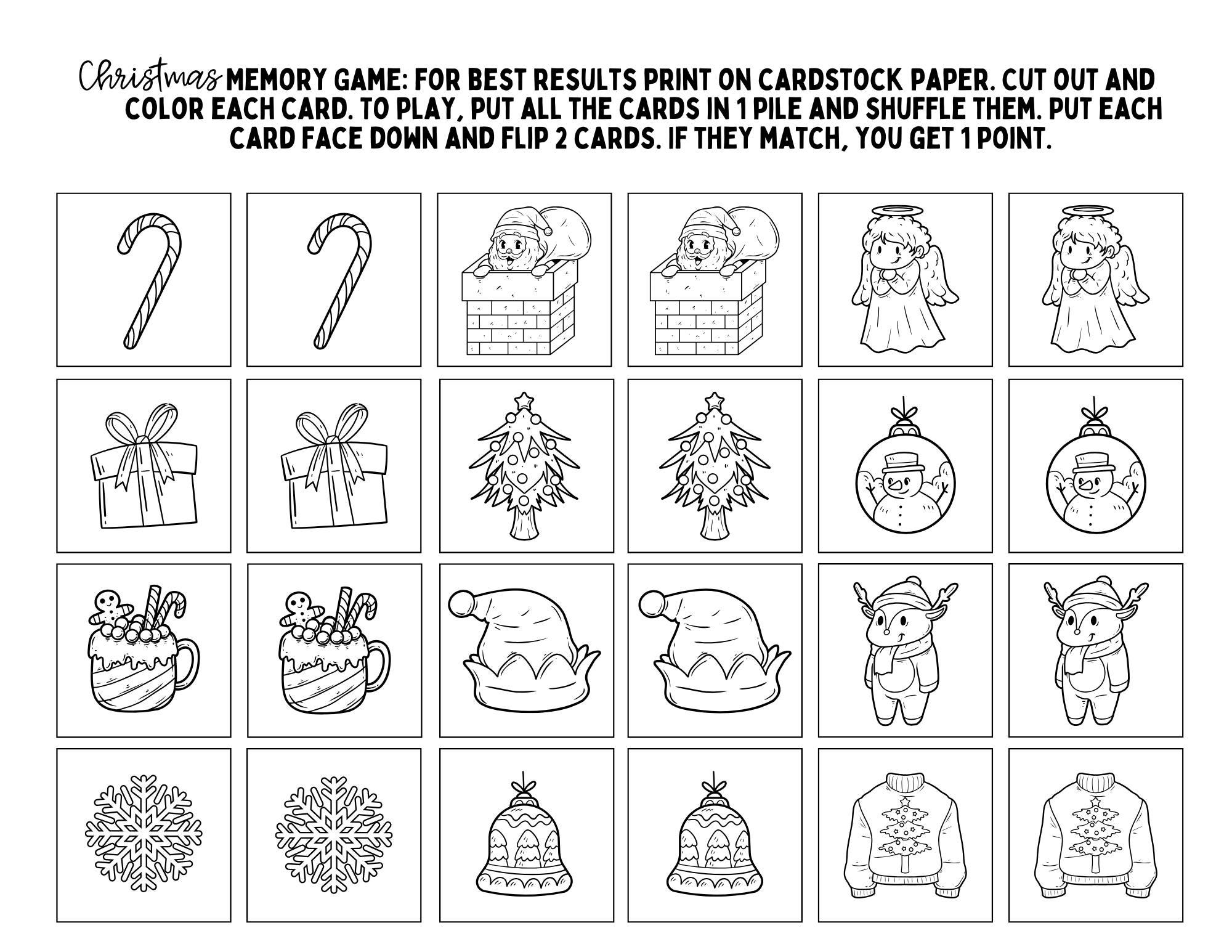 Printable Kids Christmas Activity Pack - Etsy