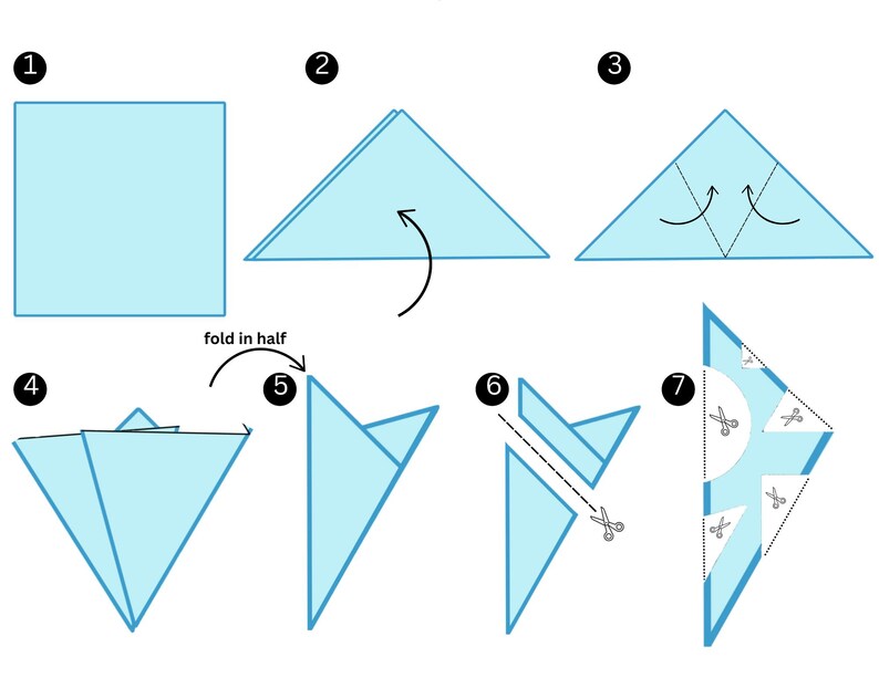 Winter Origami for Kids Make 6 Different Origami Crafts - Etsy