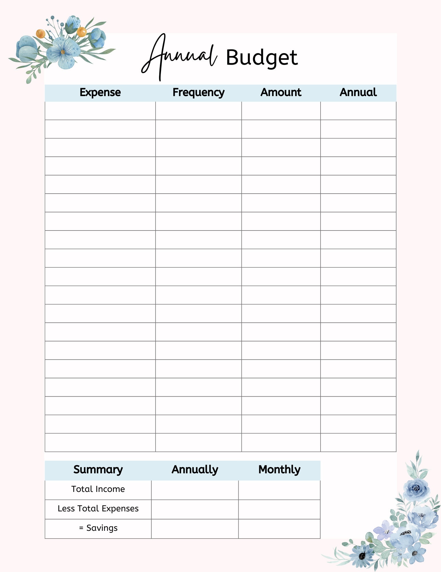 Simple Money Tracker Printable Budget Pack - Etsy