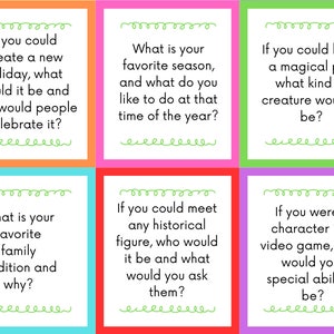 Kids' Conversation Starters - Prompts to Get Kids Talking - Etsy