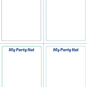 Roll and Draw a Party Hat Kids Activity Game for New Years - Etsy