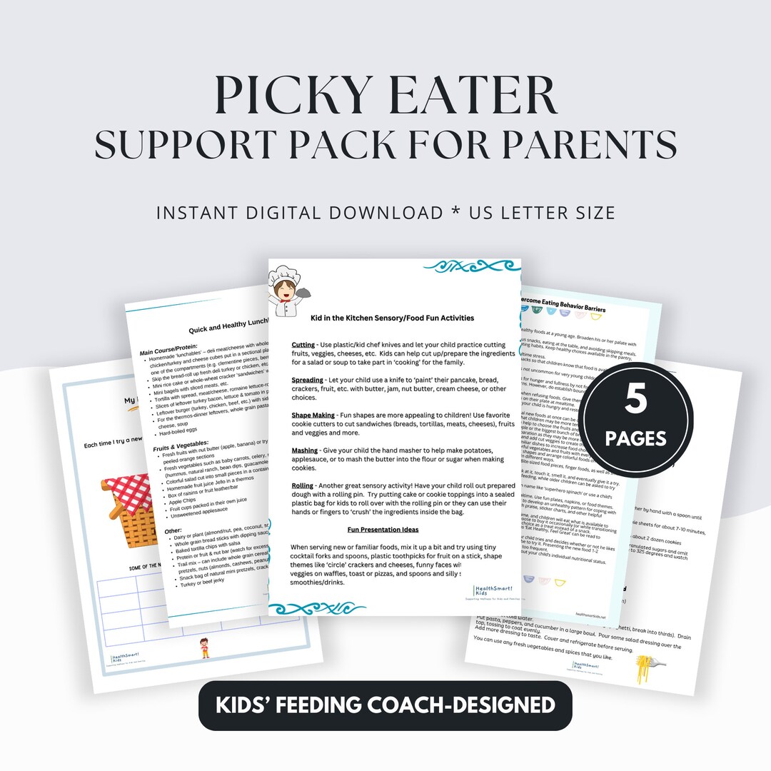 Picky Eater Parent Support Resources for Picky Eating - Etsy