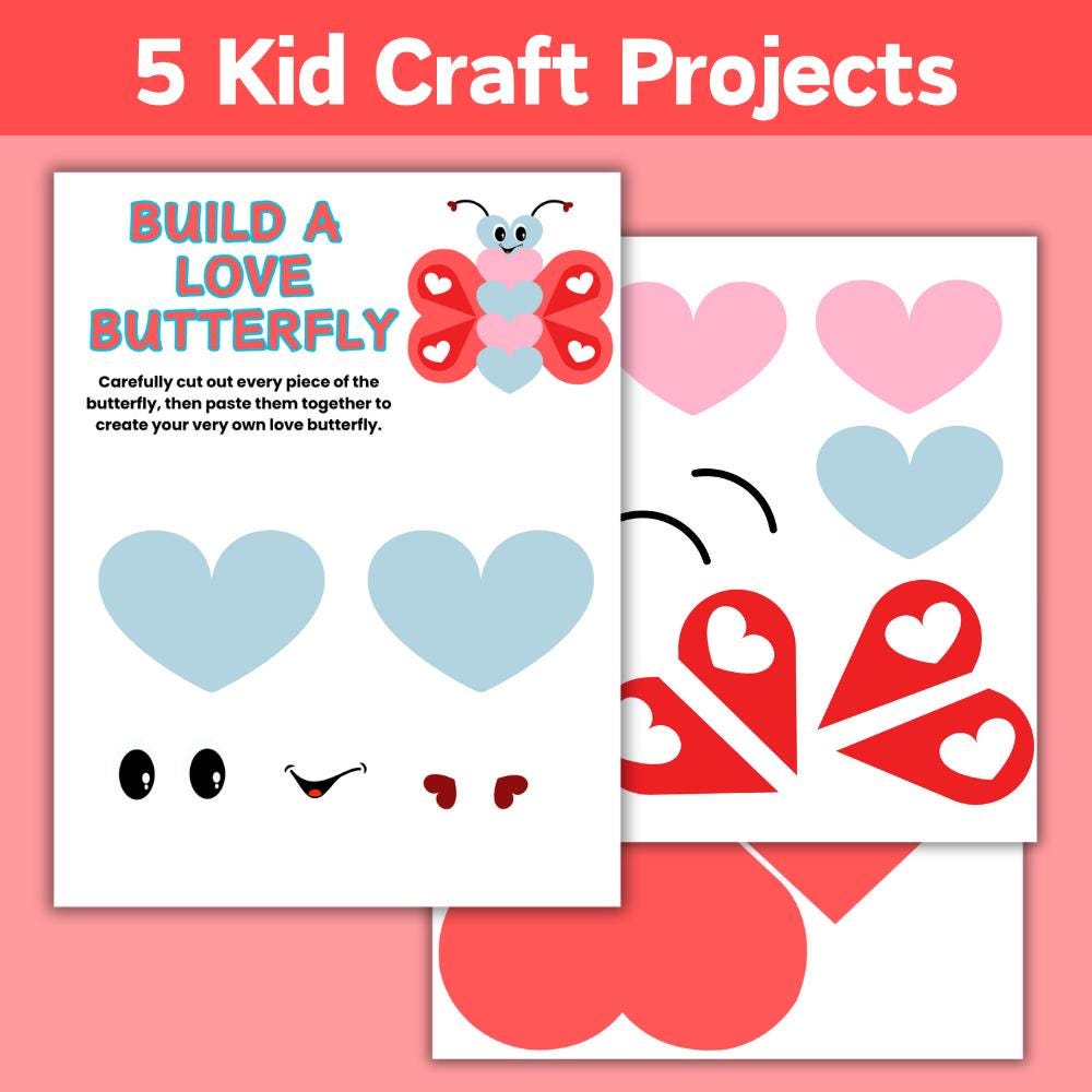Valentine's Day Build A...craft Bundle - Etsy