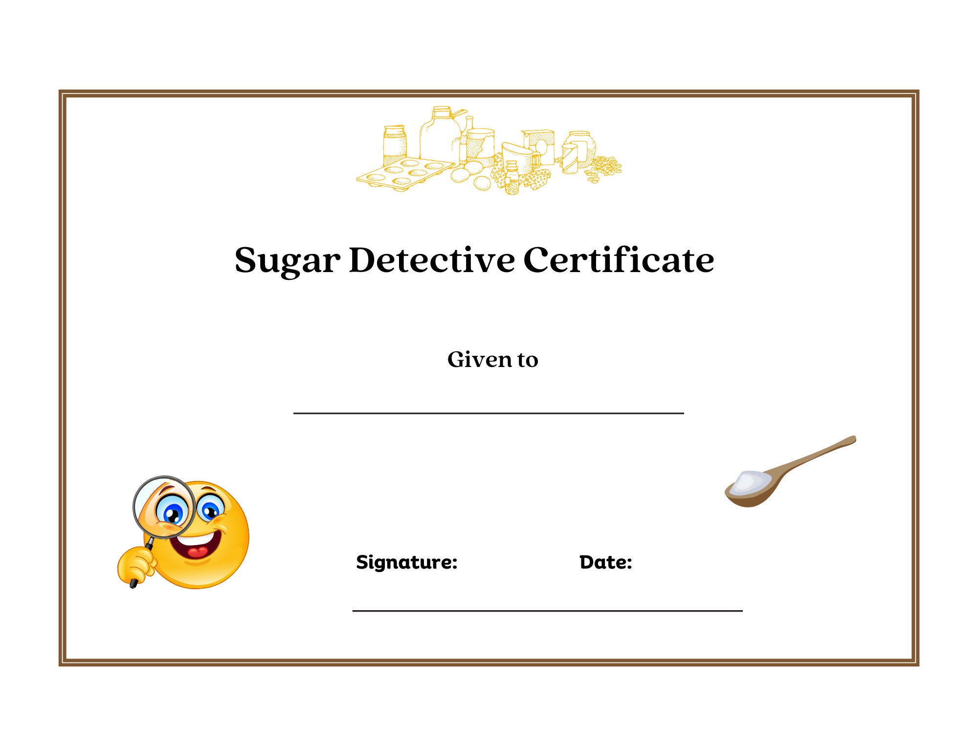 Healthy Eating Certificates, Food Fun Awards for Kids - Etsy