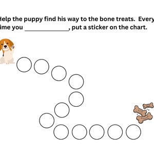 Printable Behavior Tracker Chart for Kids, Fun Puppy-theme - Etsy