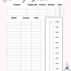 Simple Money Tracker Printable Budget Pack - Etsy