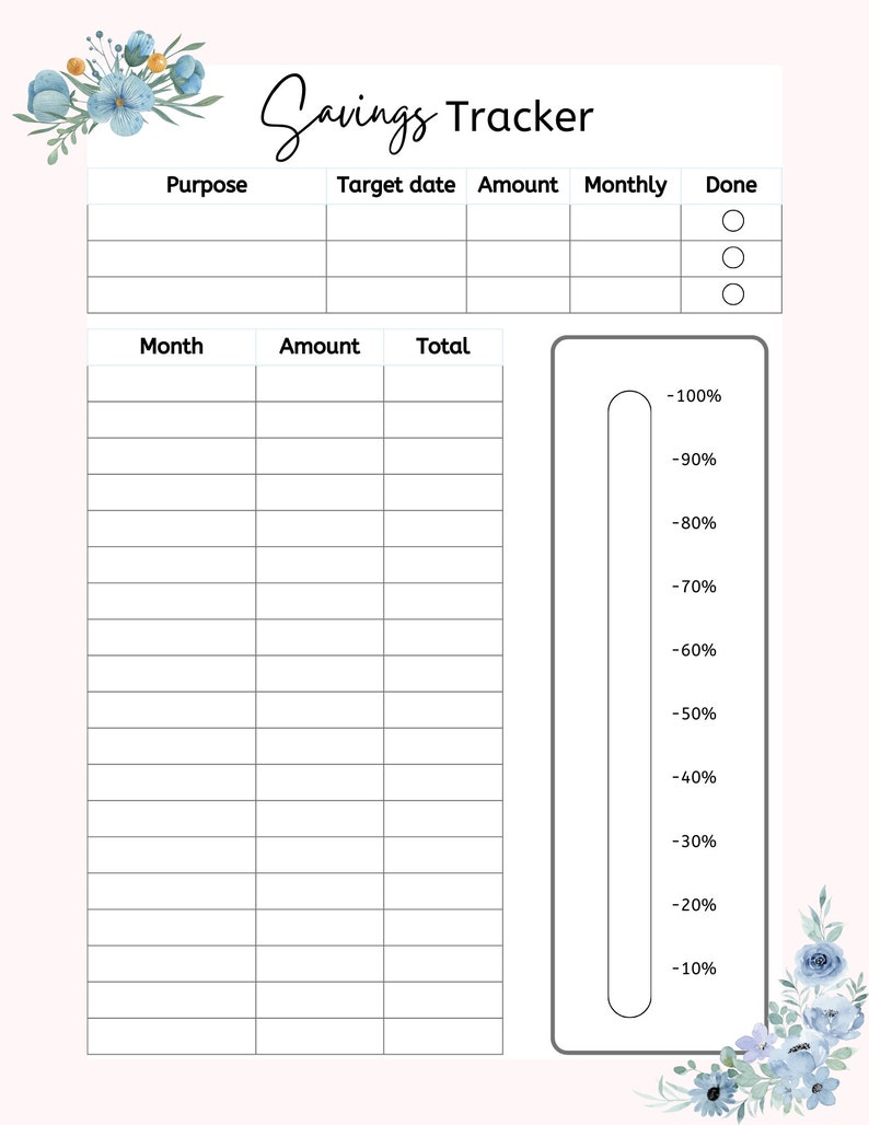 Simple Money Tracker Printable Budget Pack - Etsy Simple Money Tracker Printable Budget Pack - Etsy