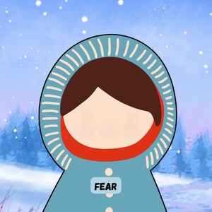 Winter Face Match Games for Kids Identify Emotions Activity - Etsy